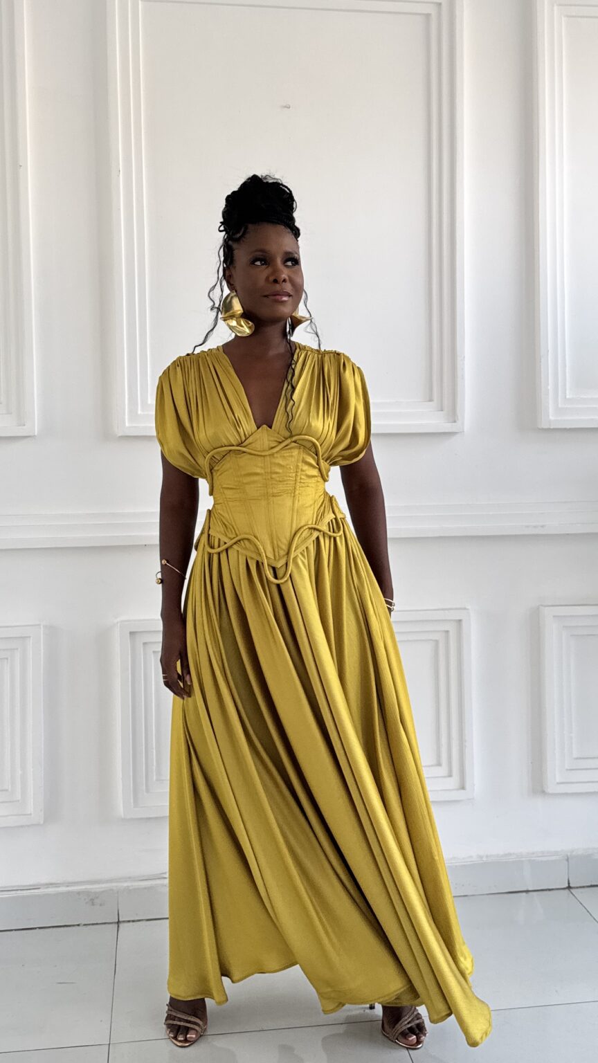 KANE MAXI – Gold & Mustard – Bloombyedzi International