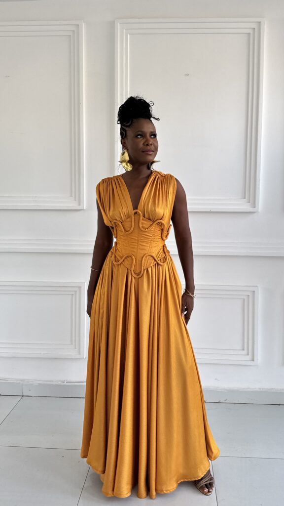 KANE MAXI – Gold & Mustard – Bloombyedzi International